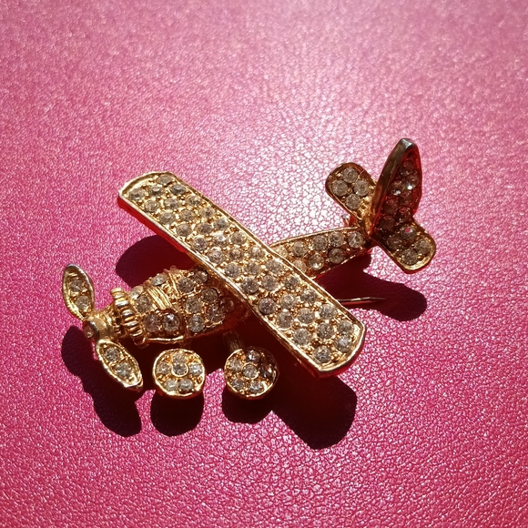 Jewelry | Vintage Airplane Pin Brooch | Poshmark